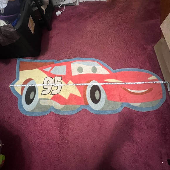 Disney | Other | Rare Disney Pixar Cars Accent Custom Made Throw Tufted ...